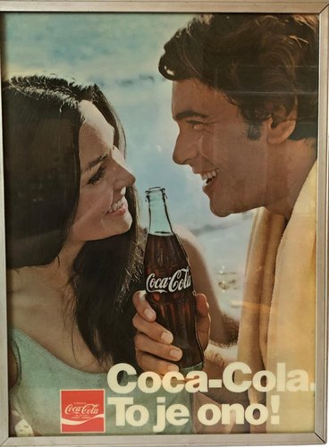 Vintage Lluminated Advertisement Coca-Cola Sign, Czechoslovakia, 1980s for sale at Pamono