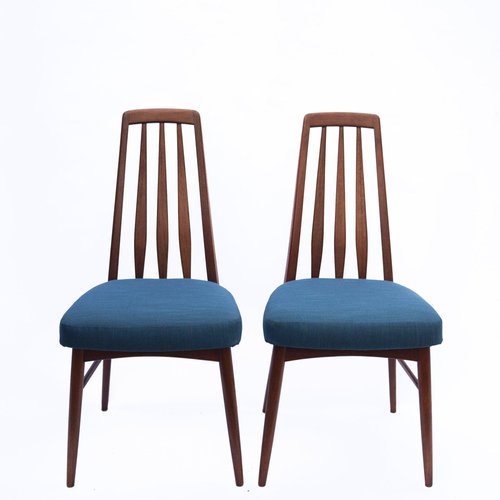 Dänische Modell Eva Esszimmerstühle aus Teak von Niels Kofoed, 1960er ...