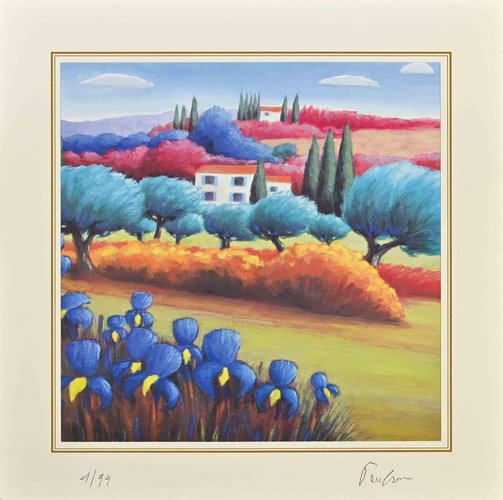 Bob Paulson, Landscape, Lithograph, 2000s for sale at Pamono