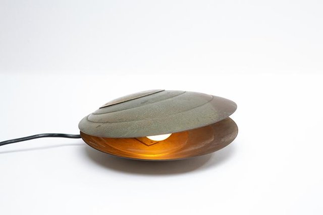 Lámpara Clam Shell de Angelo Brotto, años 70 en venta en Pamono