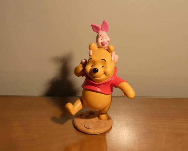 Ceramic & Resin Winnie the Pooh & Piglet Figurine by Peter Mook for ...