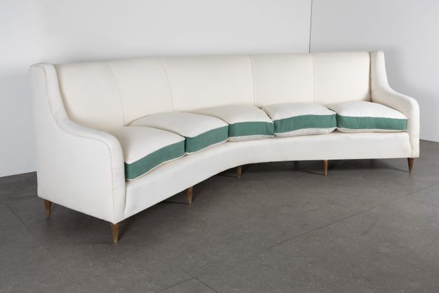 Conte Grande Curved Sofa by Gio Ponti for Cassina for sale at Pamono
