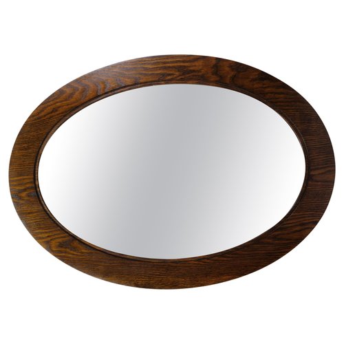 Mirror in Stained Oak Frame, 1910s for sale at Pamono