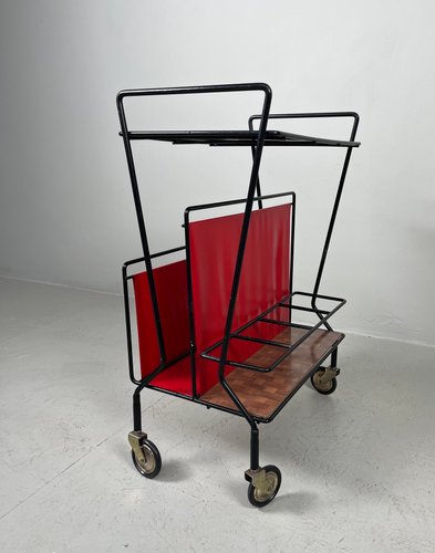 Magazine Rack or Bar Cart, 1960s for sale at Pamono