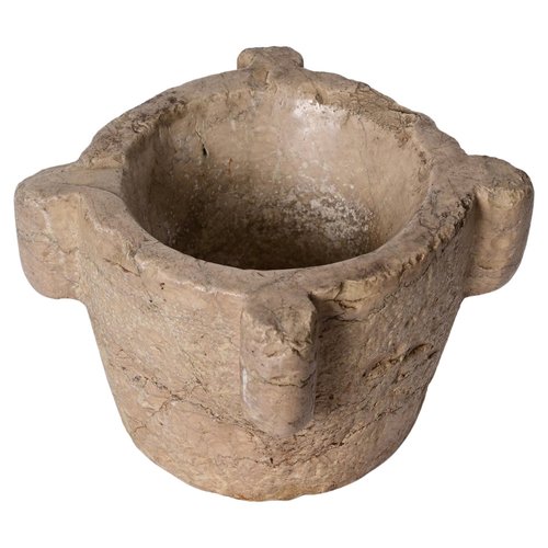 Mortier Médiéval Antique en Marbre Nembro, Italie en vente sur Pamono