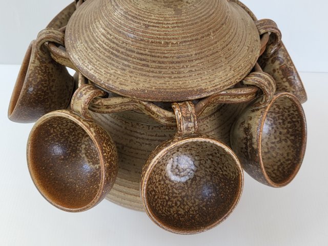 Stanzer aus Keraluc Sandstein, 1970, 9er Set bei Pamono kaufen