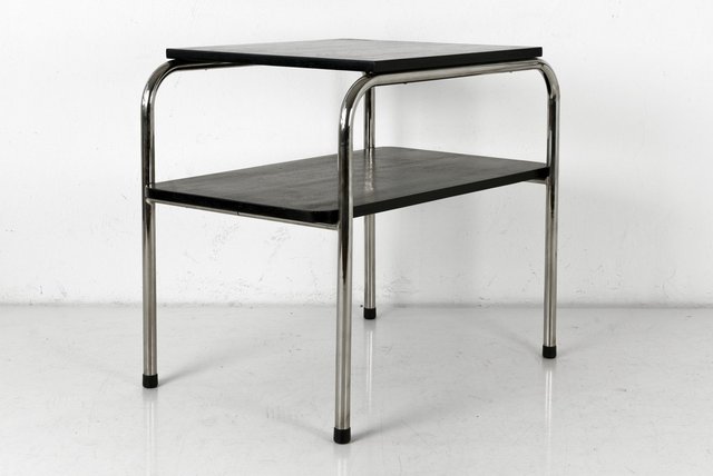 French Steel Tube Side Table, 1930s for sale at Pamono