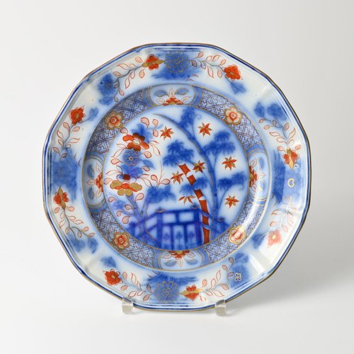 Piatto in ceramica di Samuel Alcock, Regno Unito, XIX secolo in vendita ...