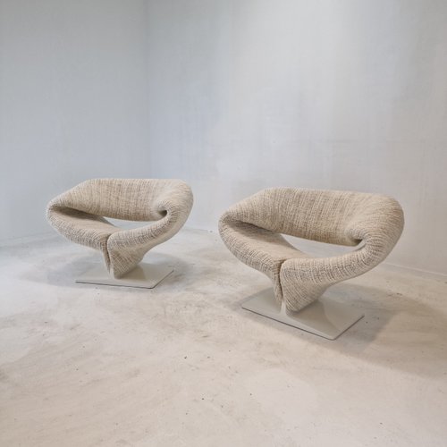 Set of Vintage Ribbon Chairs by Pierre Paulin for Artifort, 1960s for ...