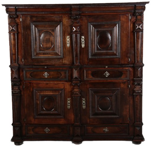 Antique Late Renaissance Early Baroque Cabinet, 1700s for sale at Pamono