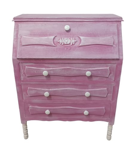 Porcelain and Wood Princess Desk, 1950s for sale at Pamono