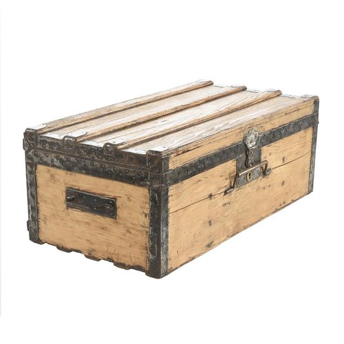 Wooden Transport Trunk, 1800s for sale at Pamono