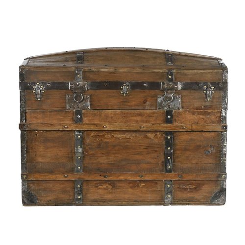 Wooden Transport Trunk, 1800s for sale at Pamono