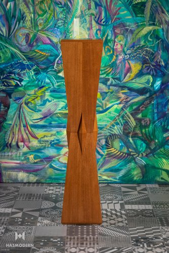 III Cubist Pedestal in Oak for sale at Pamono