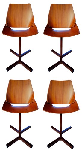 Schalenstühle von Niko King für Stol Kamnik, 1960er, 4er Set bei Pamono ...