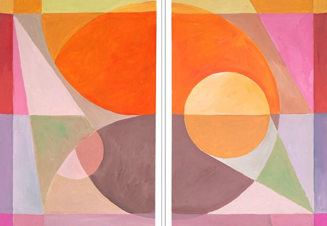 Natalia Roman, Copernicus Sunrise Study, 2022, Acryl auf Aquarellpapier bei Pamono kaufen