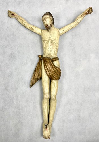 Central European Artist, Large Polychrome Carved Corpus Christi ...