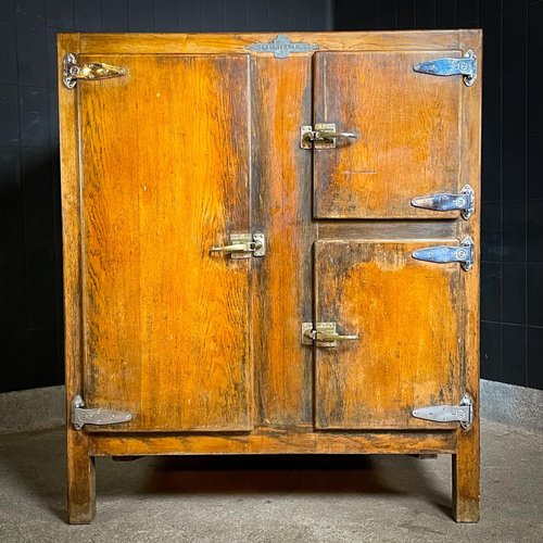 Art Deco Wooden Fridge from Frigidaire General Motors, Early 1900s for ...
