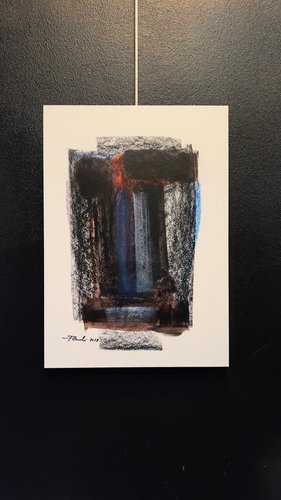 Gilbert Pauli, Les visages de l'âme No. 15, 2018, Pastel & Acrylic on Paper for sale at Pamono