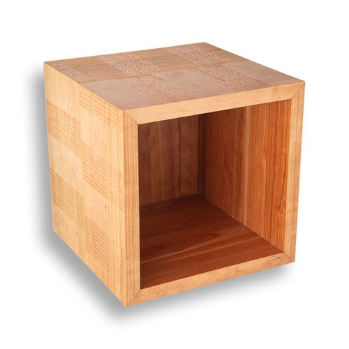 Cubo con righe in ciliegio di Noah Spencer in vendita su Pamono