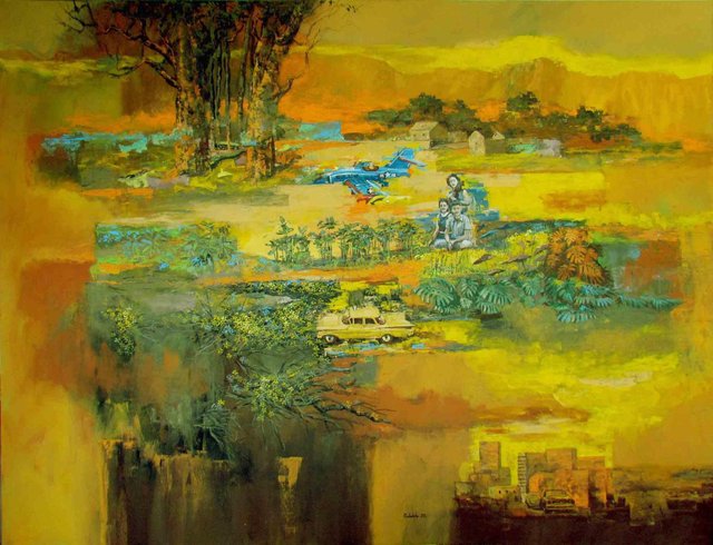 Juan Rodrigo Piedrahita Escobar, Landscape, Acrylic Painting, 2022 for sale at Pamono