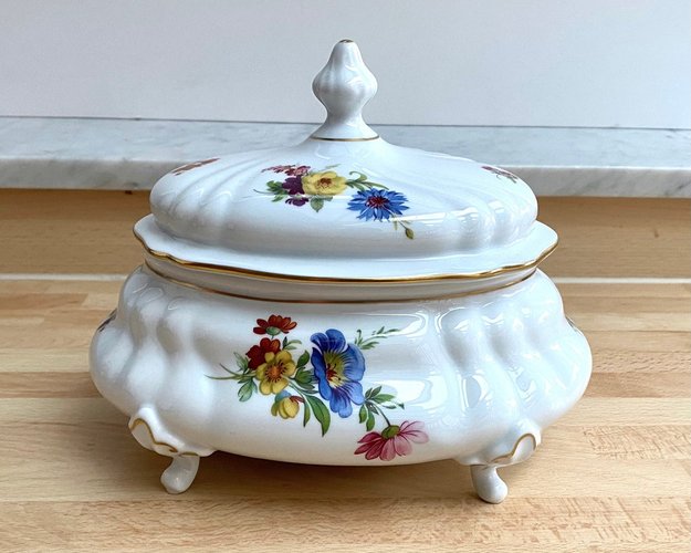 Vintage Porcelain Casket by Weimar, Germany, 1970s for sale at Pamono