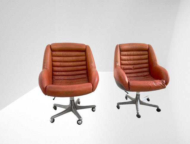 Fauteuils à Roulettes par Cesare Casati pour Arflex, 1960s, Set de 2 en ... Fauteuils à Roulettes par Cesare Casati pour Arflex, 1960s, Set de 2 en ...