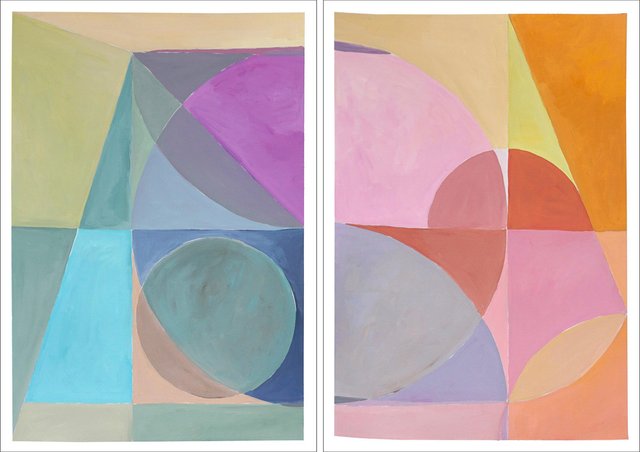 Natalia Roman, Europa Sunrise, 2023, Acryl auf Aquarellpapier bei Pamono kaufen