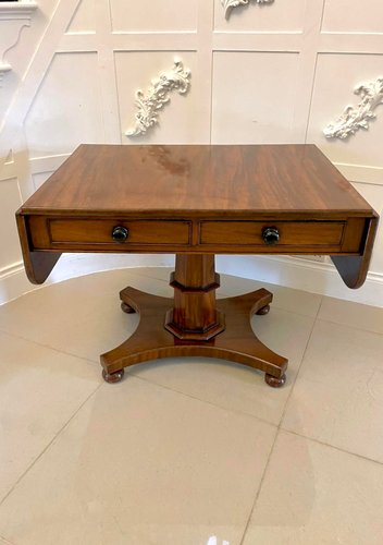 Antique Regency Mahogany Freestanding Sofa Table, 1835 for sale at Pamono