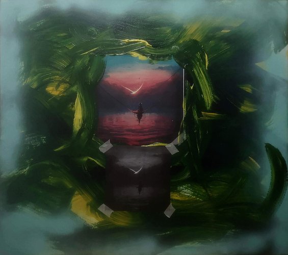 Udi Cassirer, Purgatory, 2023, Mixed Media on Canvas for sale at Pamono