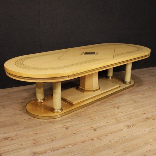 20th Century Italian Conference Table in Exotic Wood, 1970s for sale at ...