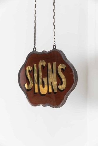 Early 20th Century Hand-Painted Trade Sign for sale at Pamono