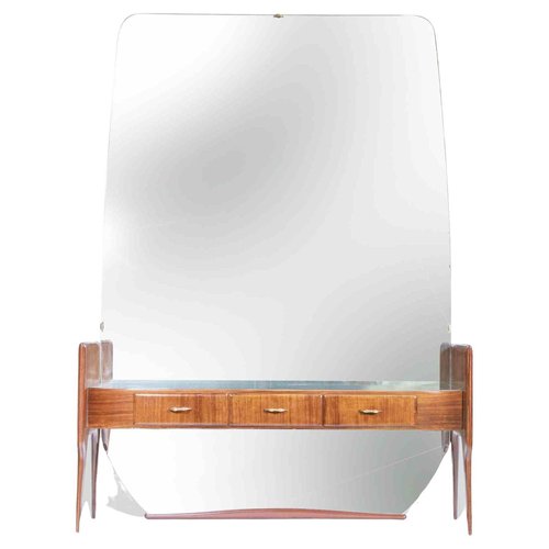 Coiffeuse ou Console avec Miroir par Vittorio Dassi, Milieu du 20ème ...