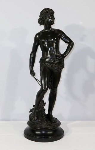 A. Gaudez, David, Ende 19. Jh., Bronze bei Pamono kaufen