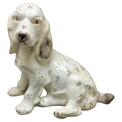 Ceramic Glazed Handpainted Dog Sculpture, Italy, 1950s for sale at Pamono