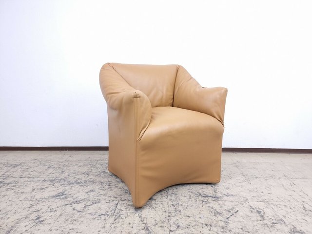 Sillón de cuero de Mario Bellini para Cassina en venta en Pamono