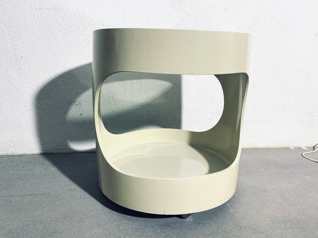 Space Age Side Table with Glass Plate from Opal Möbel for sale at Pamono
