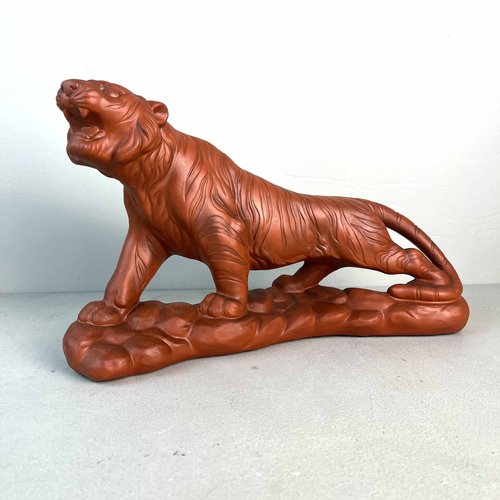 Vintage Ceramic Tiger from Iwata Seito, Japan, 1970s for sale at Pamono