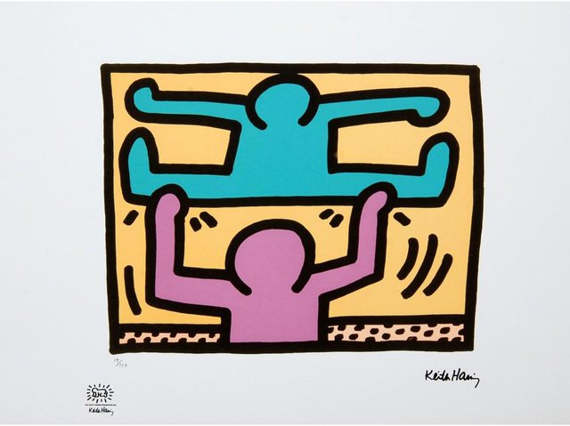 Keith Haring, Gymnastics, Late 20th Century, Print for sale at Pamono