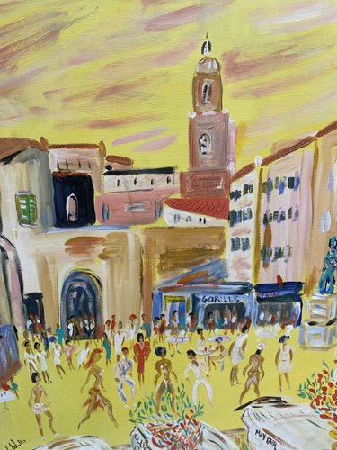 Jean Wallis, Saint Tropez, 2000er, Acryl bei Pamono kaufen