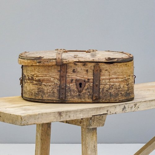 Metal Bound Box, 1840s for sale at Pamono