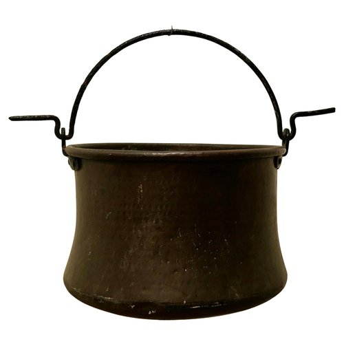 Large Antique Brass Cooking Pot, 1850 for sale at Pamono