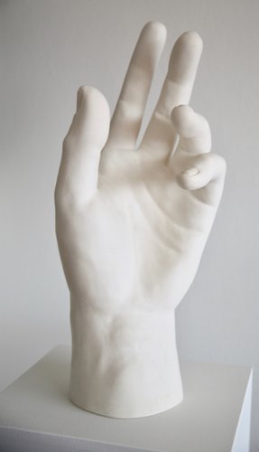 Large Plaster Hand, 1980s for sale at Pamono