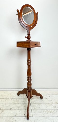 Antique Gentleman's Barber Shaving Mirror Stand, 1930s for sale at Pamono