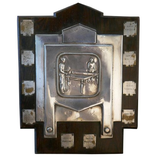 Art Deco Chelmsford Table Tennis Shield Trophy, 1930s for sale at Pamono