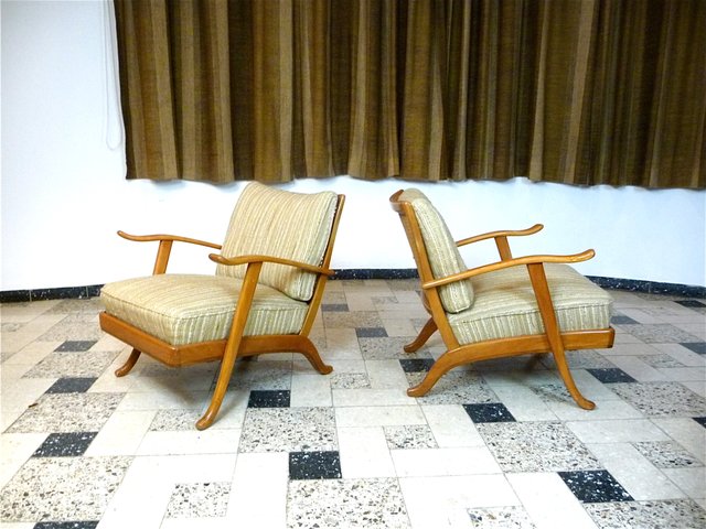 Set of Mid-Century German Easy Chairs from Wilhelm Knoll, 1950s for ...