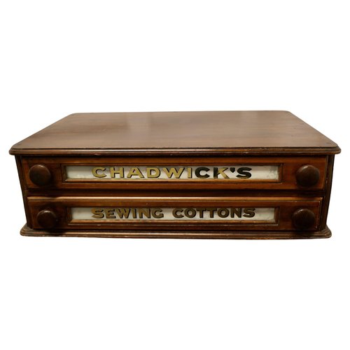 Chadwicks Sewing Cottons Counter Top Cotton Reel Display Case This ...