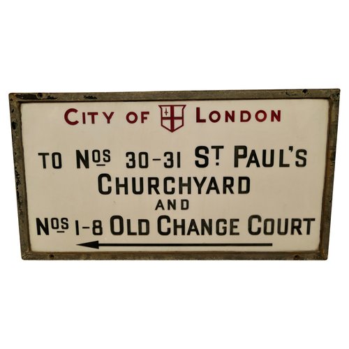 Edwardian Street Sign, 1910 for sale at Pamono