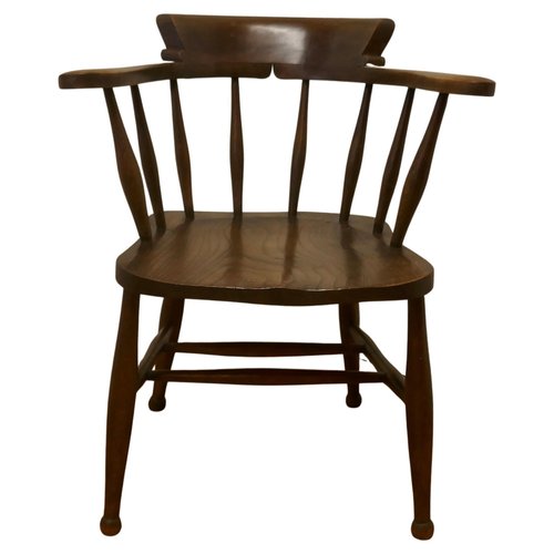 Schreibtischstuhl aus Buche & Ulme, 1900 bei Pamono kaufen