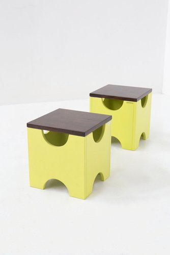 Dado Hocker Mod. T29 von Ettore Sottsass für Poltronova, 1963, 2er Set bei Pamono kaufen